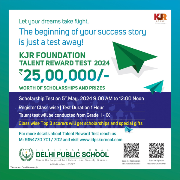 IDPS, Kurnool | Best CBSE School | Admissions Open